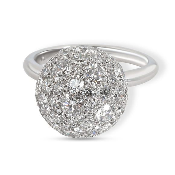 Tiffany & Co. | Bags | Tiffany Co Hardwear Diamond Ball Ring In 8k ...
